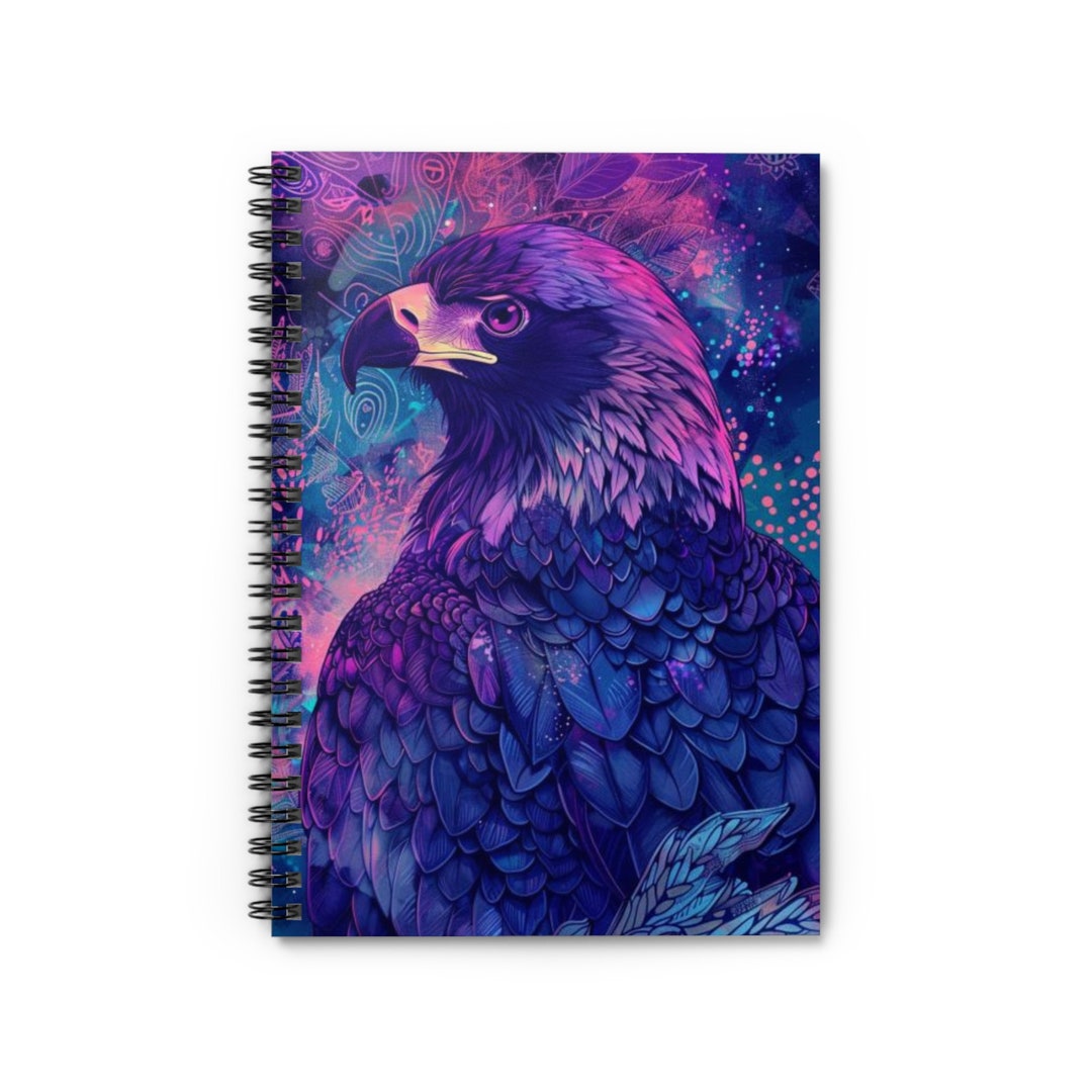 Watercolor Eagle Cute Spiral Notebook - Ruled Line, Eagles Art, Animal ...