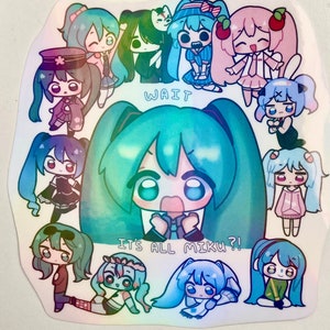 Hatsune Miku "it's All Miku?!" Sticker - Etsy