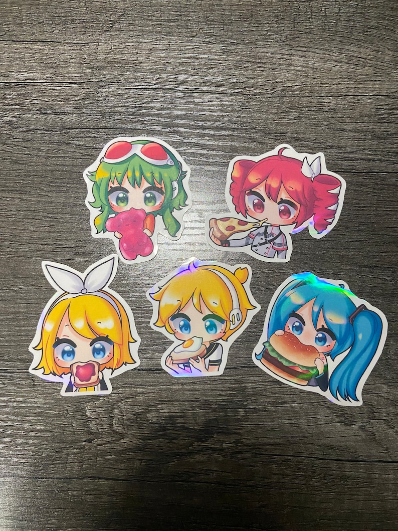 Snacking Vocaloid Stickers - Etsy