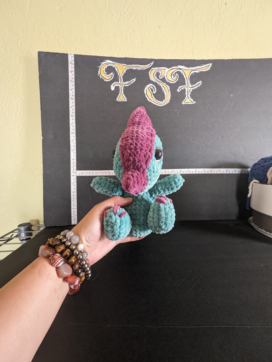 Parasaur-ey - Handmade Plushie - Etsy