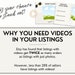 Listing Video Template for US Letter Size Digital Printable Product ...