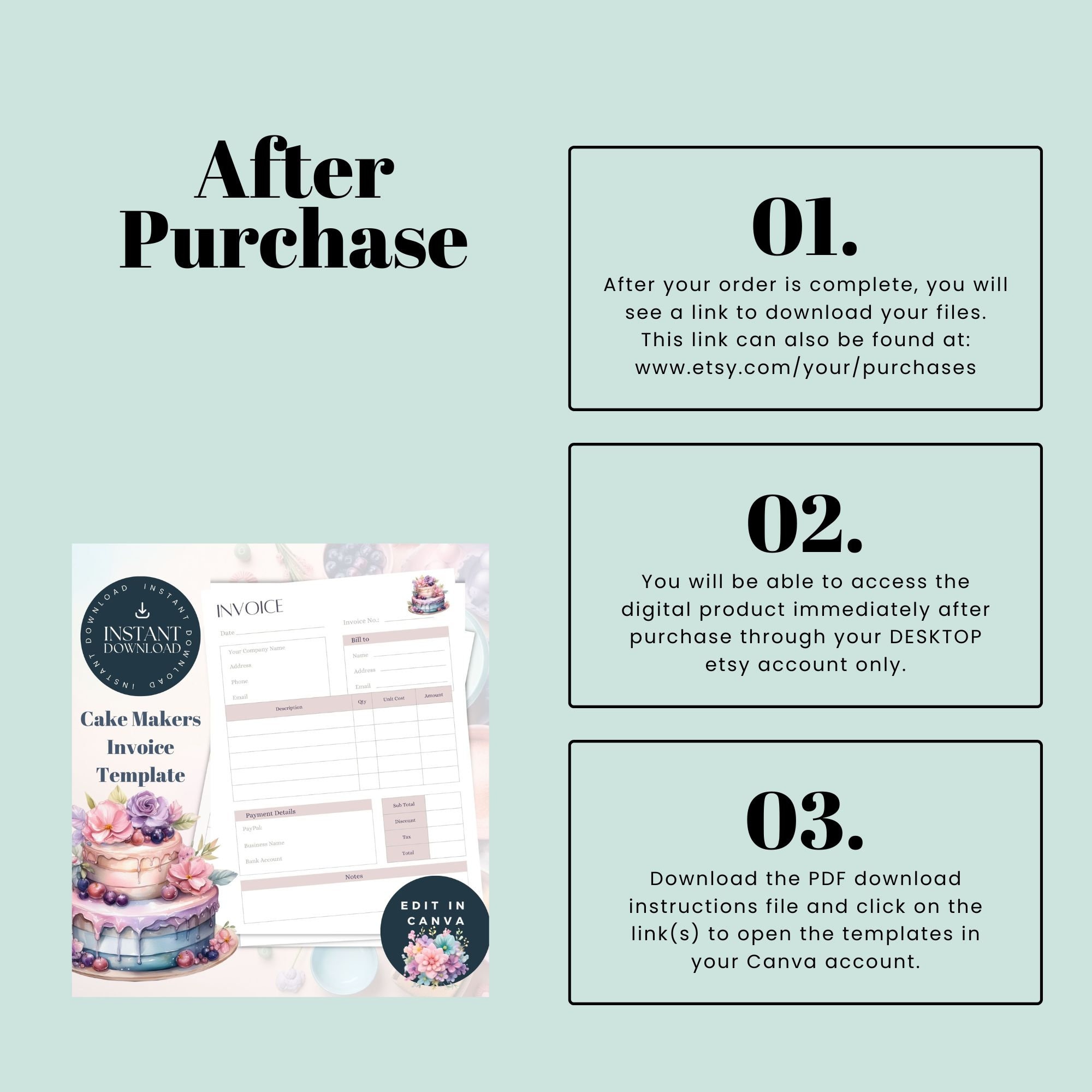 Cake Maker's Invoice Template | Bakery Billing Document | Digital ...