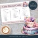 Cake Flavour Guide for Home Bakery | Canva Template | Cake Menu ...