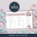 Cake Flavour Guide for Home Bakery | Canva Template | Cake Menu ...