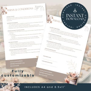 Home Bakery Terms & Conditions | Cake Business Policy | Editable ...
