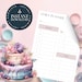 Cake Maker's Daily Planner Template | Bakery Schedule Organizer ...