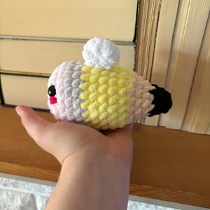 Pencil Bee Stuffed Animal Teacher Bee Plushie Cottagecore Plush Decor ...