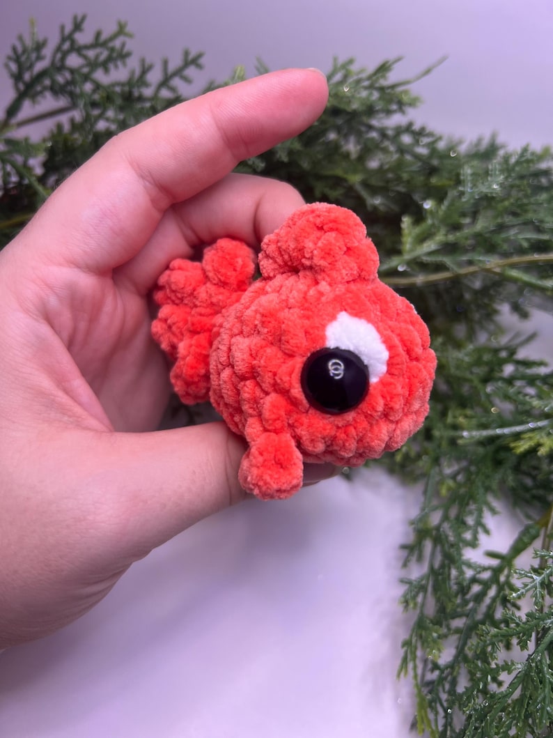 Mini Crochet Fish Plushie, Cute Stuffed Animal Gift - Etsy