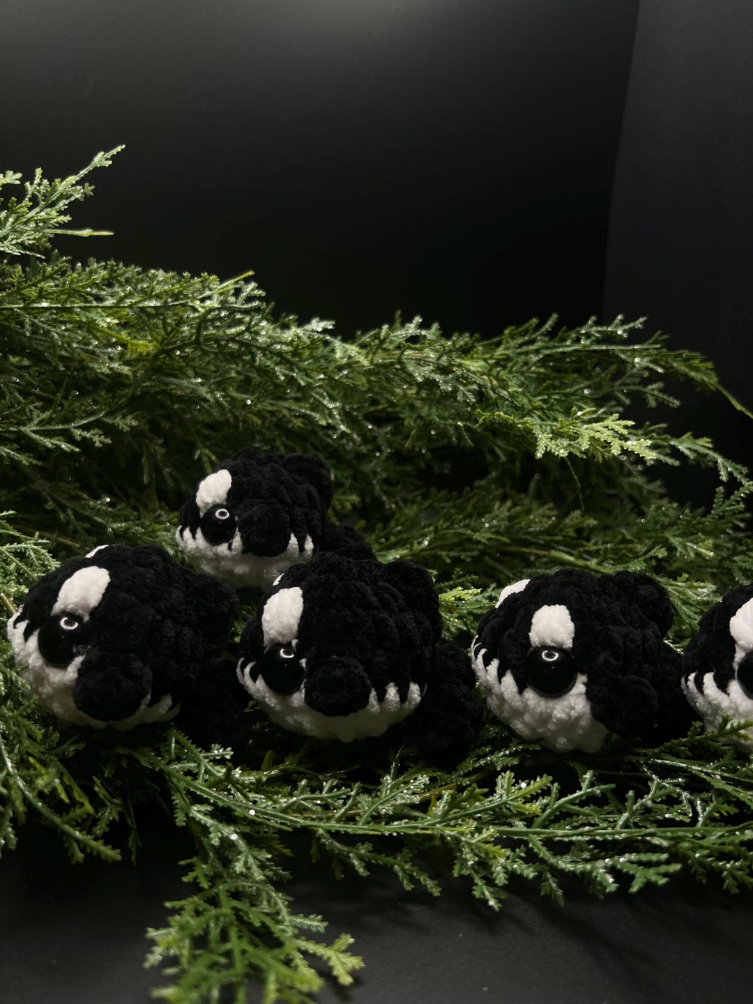 Mini Crochet Orca Plushy Stuffed Animal Gift Small Cute Whale Stuffy ...