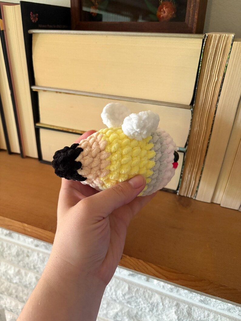Pencil Bee Stuffed Animal Teacher Bee Plushie Cottagecore Plush Decor ...
