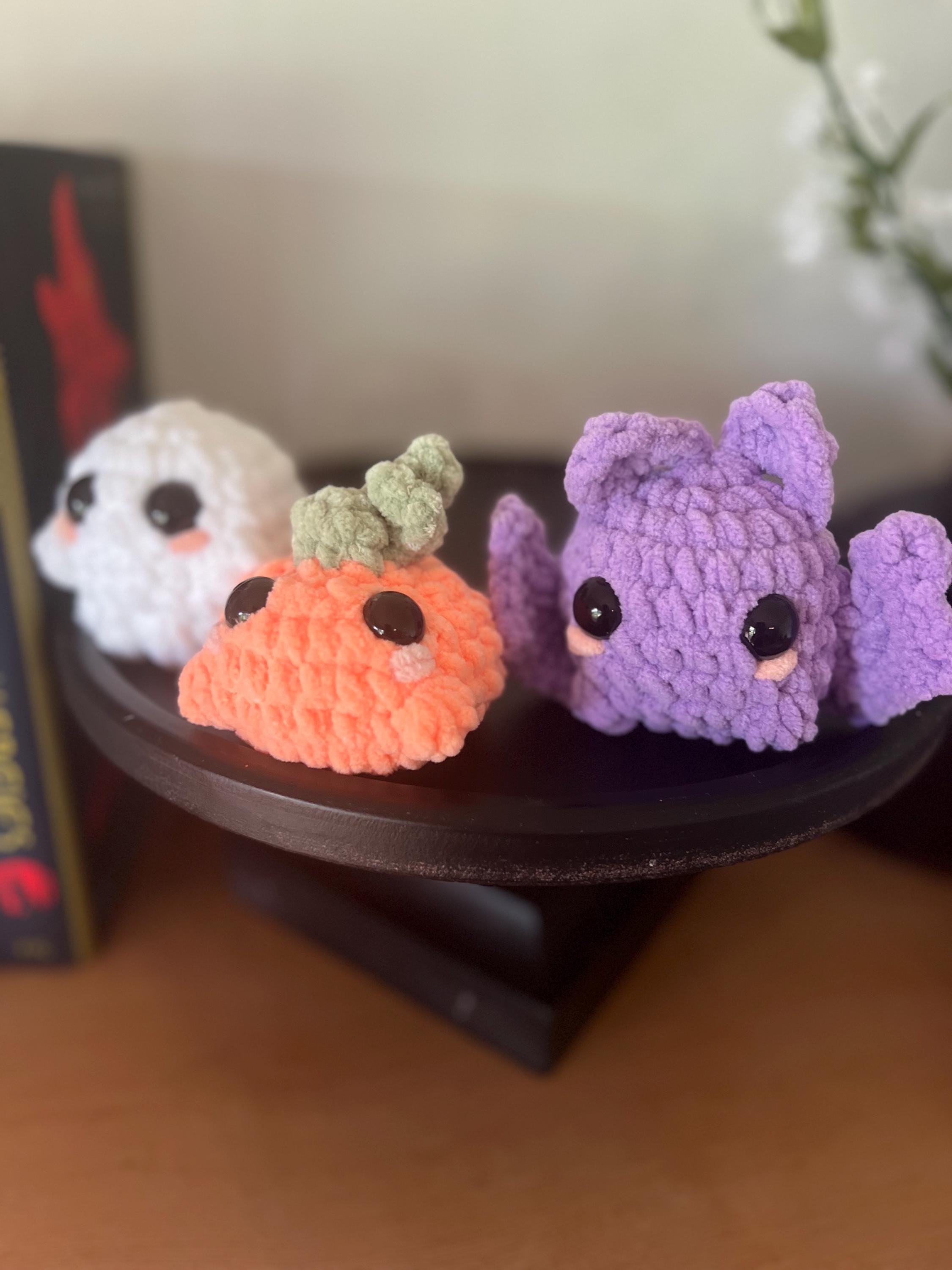 Halloween Keychain Crochet Plushy Stuffed Animal Gift Fall Toys Cute ...