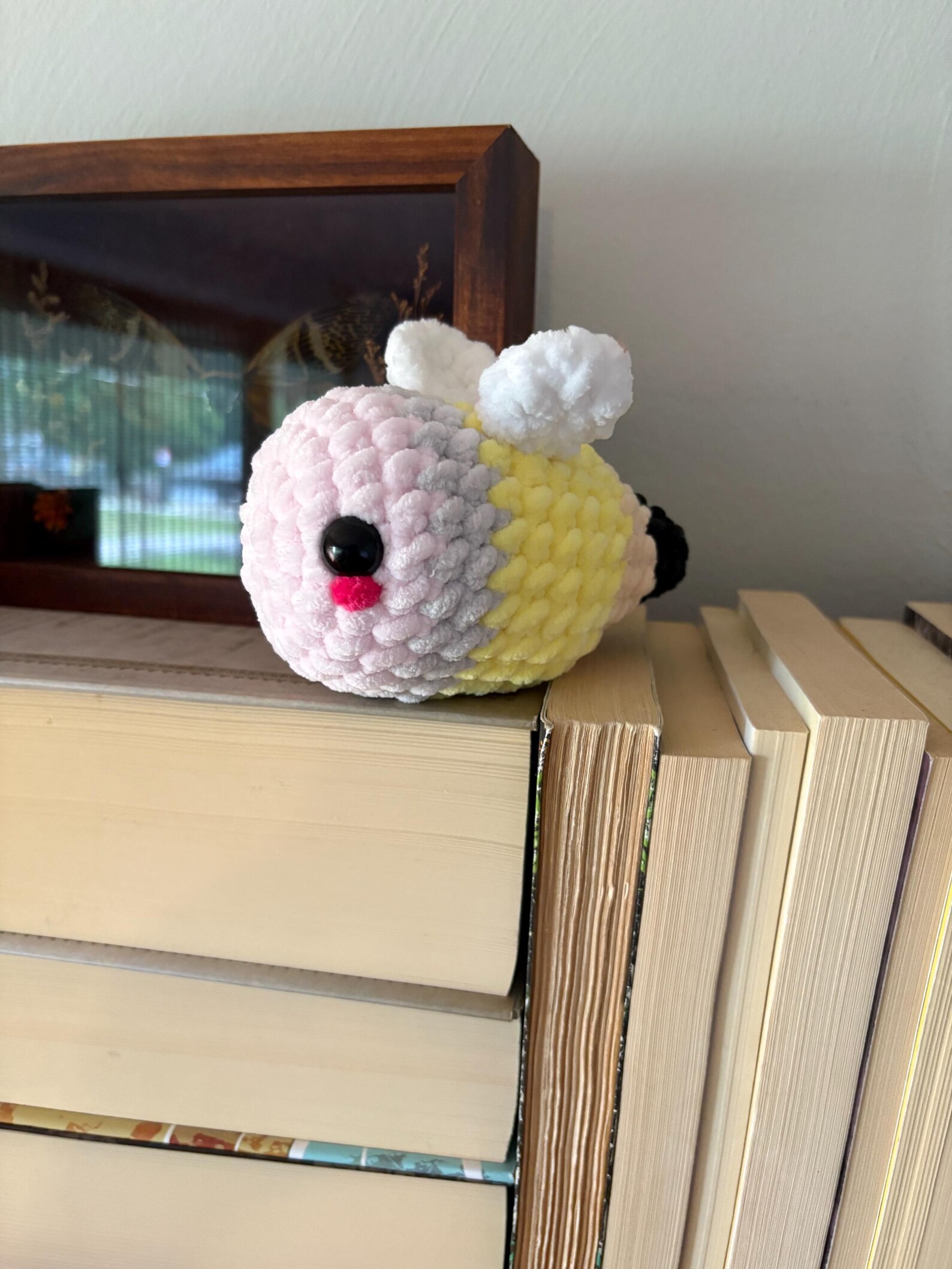 Pencil Bee Stuffed Animal Teacher Bee Plushie Cottagecore Plush Decor ...
