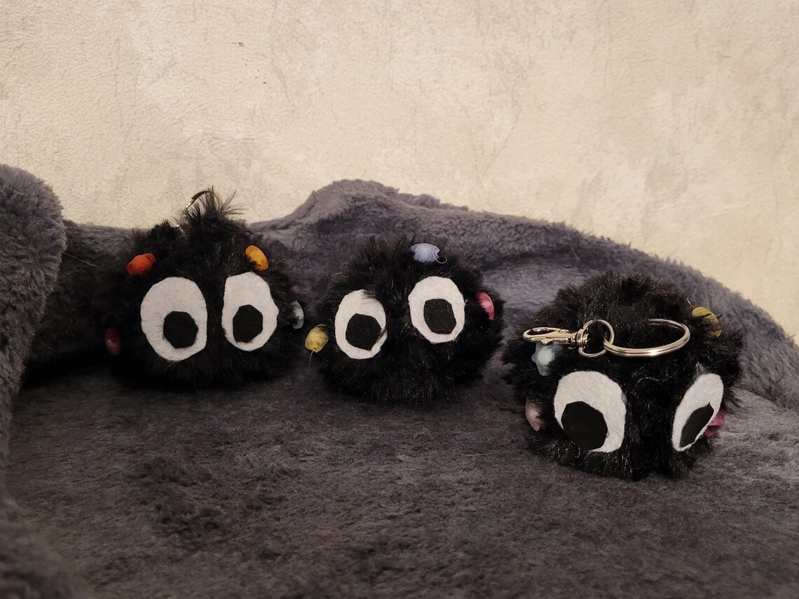 Soot Sprite Keychain - Etsy