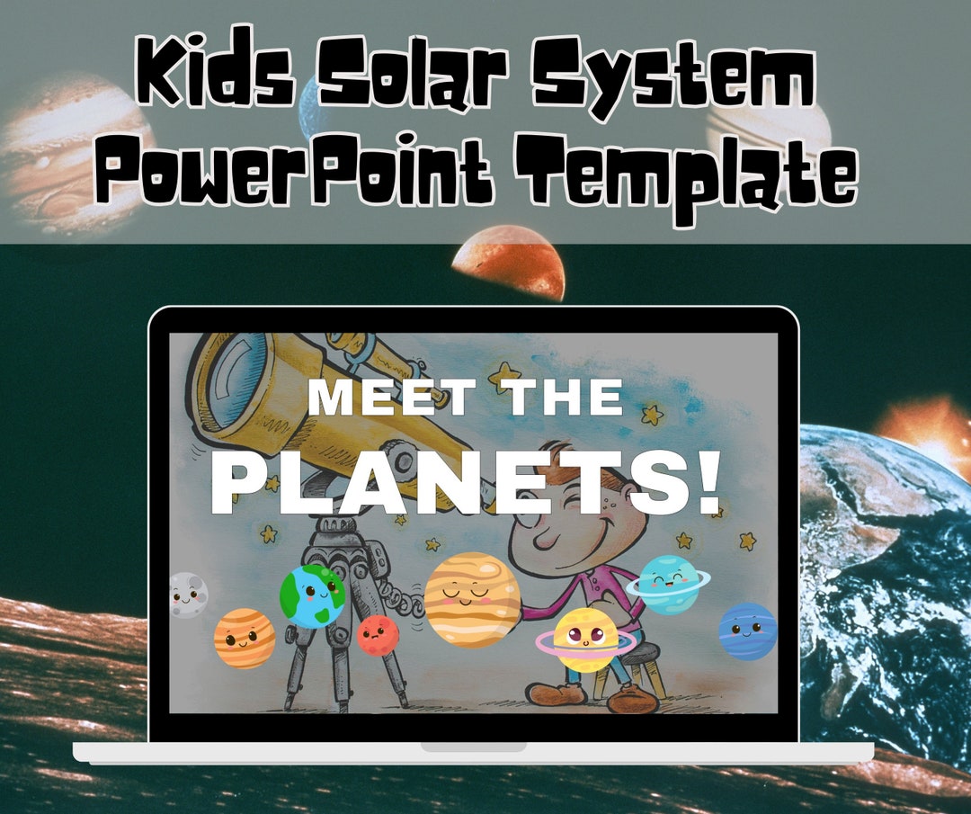 Kids Solar System Powerpoint Template, Solar System Kids, Education ...