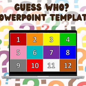 Guess Who Game Powerpoint Template: Customizable Trivia (digital ...