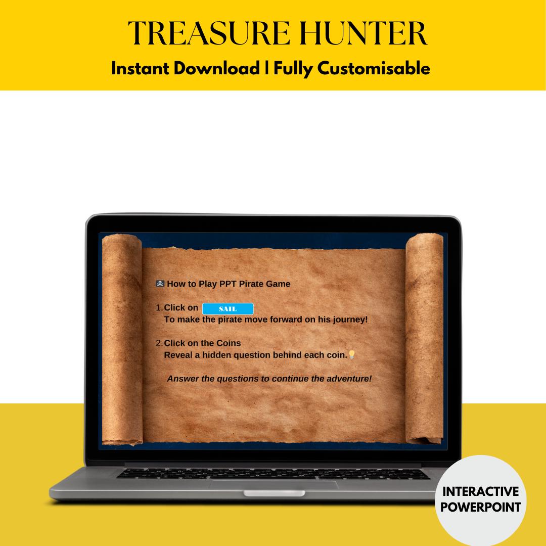 Treasure Hunter Powerpoint Game: Interactive Kids Activity (digital ...