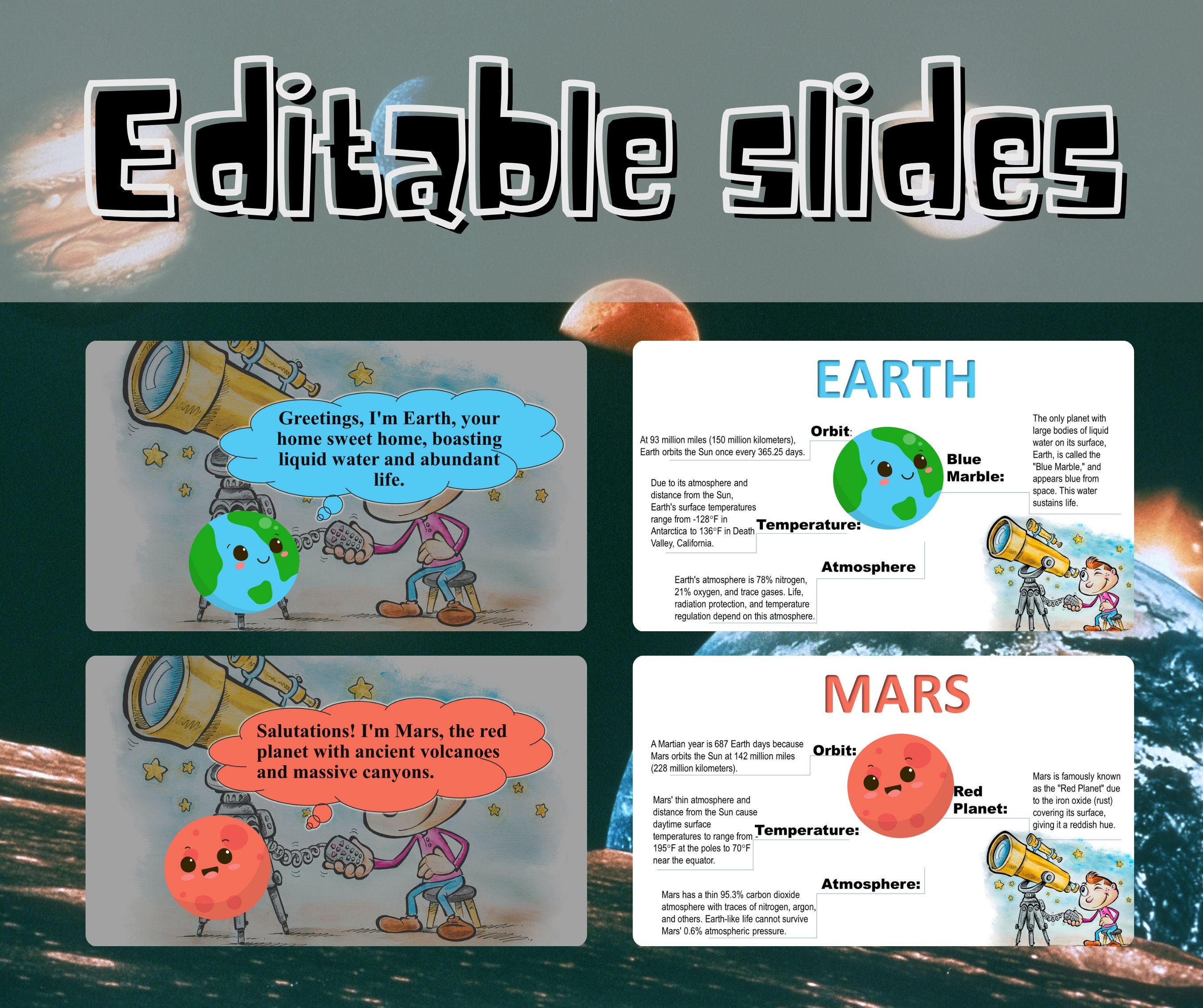 Kids Solar System Powerpoint Template, Solar System Kids, Education ...