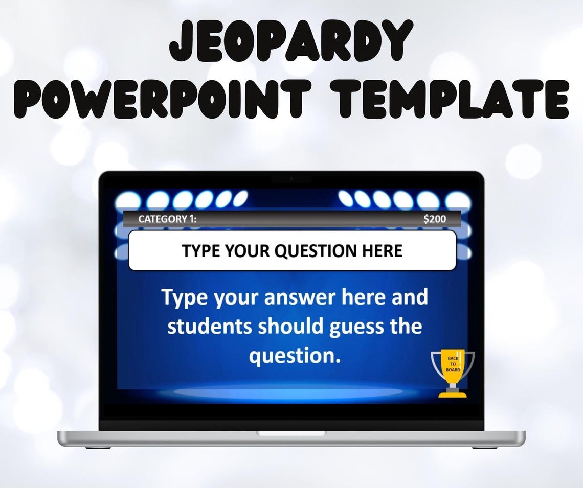 Jeopardy Game I Powerpoint Game I Interactive Powerpoint Template I ...