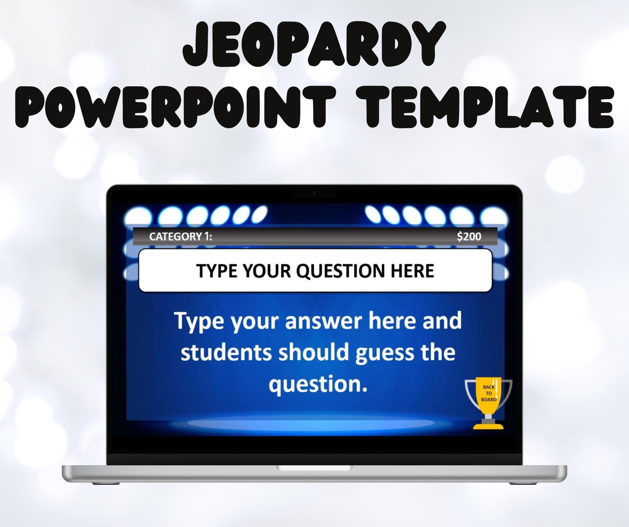 Jeopardy Game I Powerpoint Game I Interactive Powerpoint Template I ...