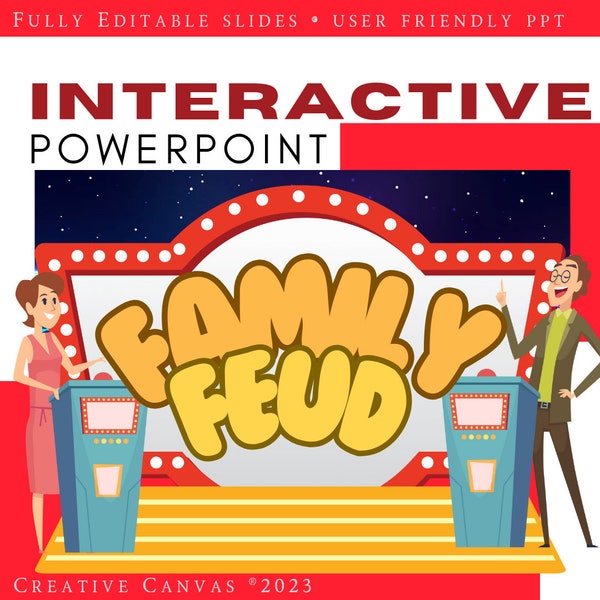 Powerpoint Template Family Feud - Etsy