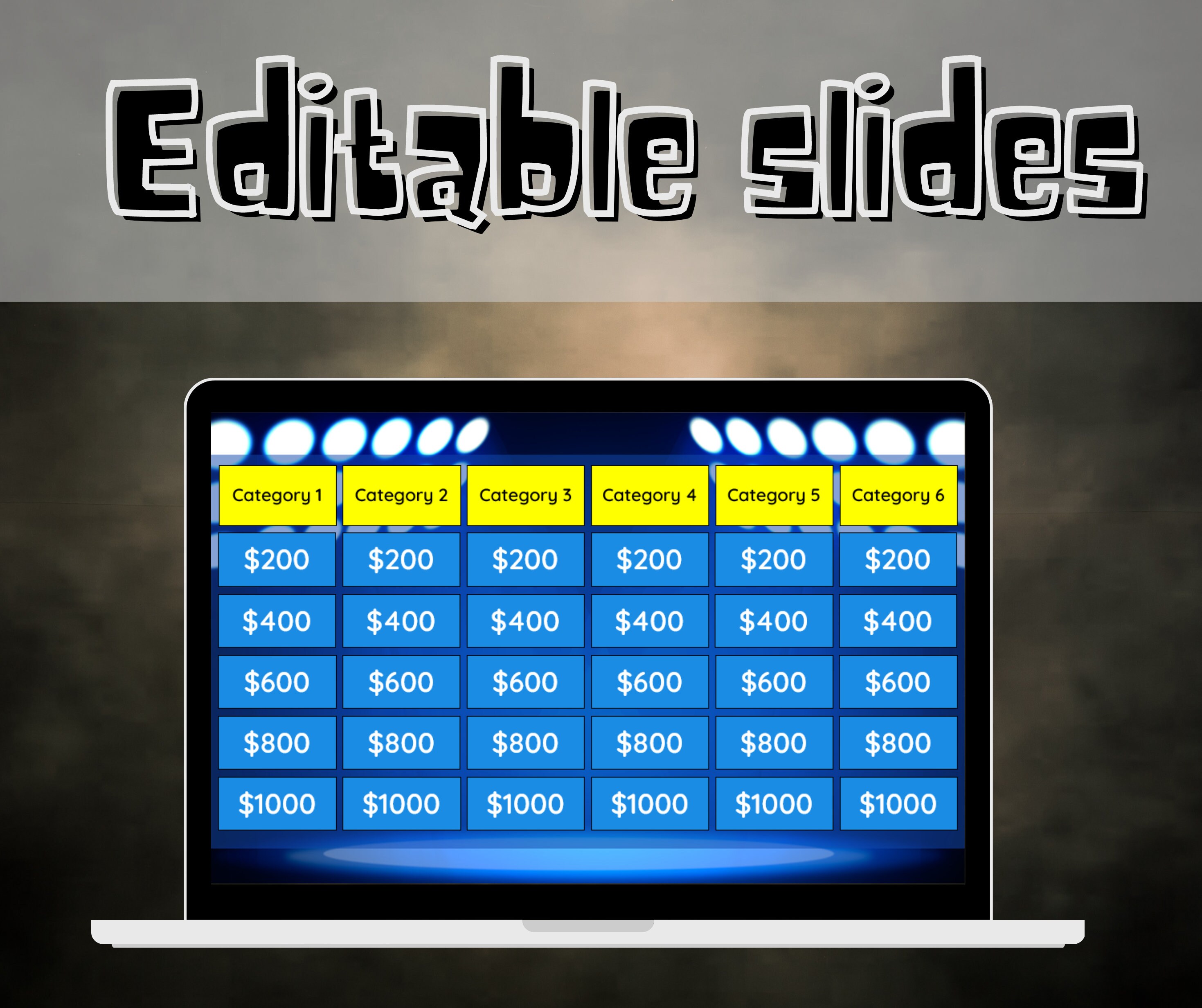 Jeopardy Game I Powerpoint Game I Interactive Powerpoint Template I ...