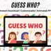 Guess Who Game Powerpoint Template: Customizable Trivia (digital ...