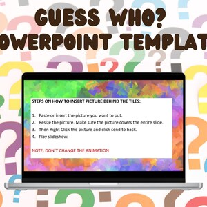 Guess Who Game Powerpoint Template: Customizable Trivia (digital ...