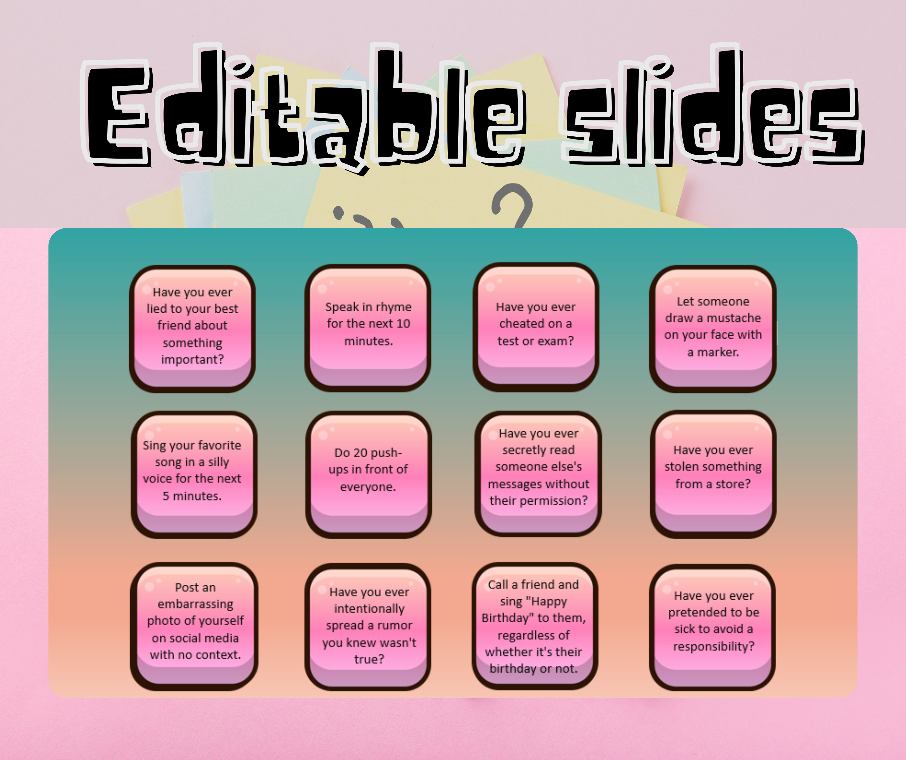 Powerpoint Game I Interactive Powerpoint Template I Customizable ...