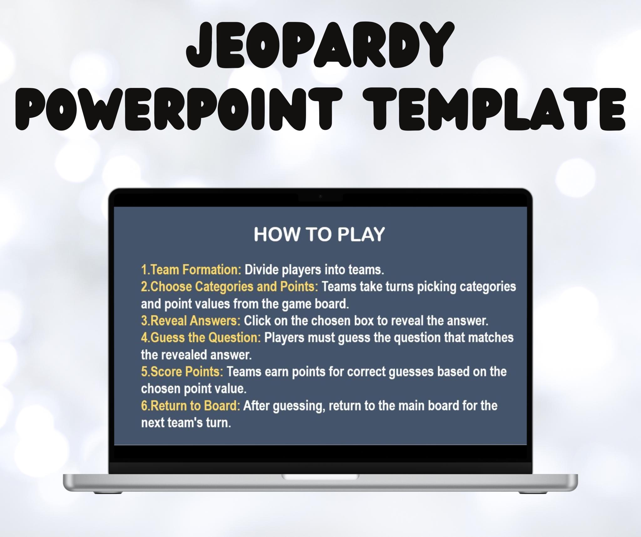 Jeopardy Game I Powerpoint Game I Interactive Powerpoint Template I ...