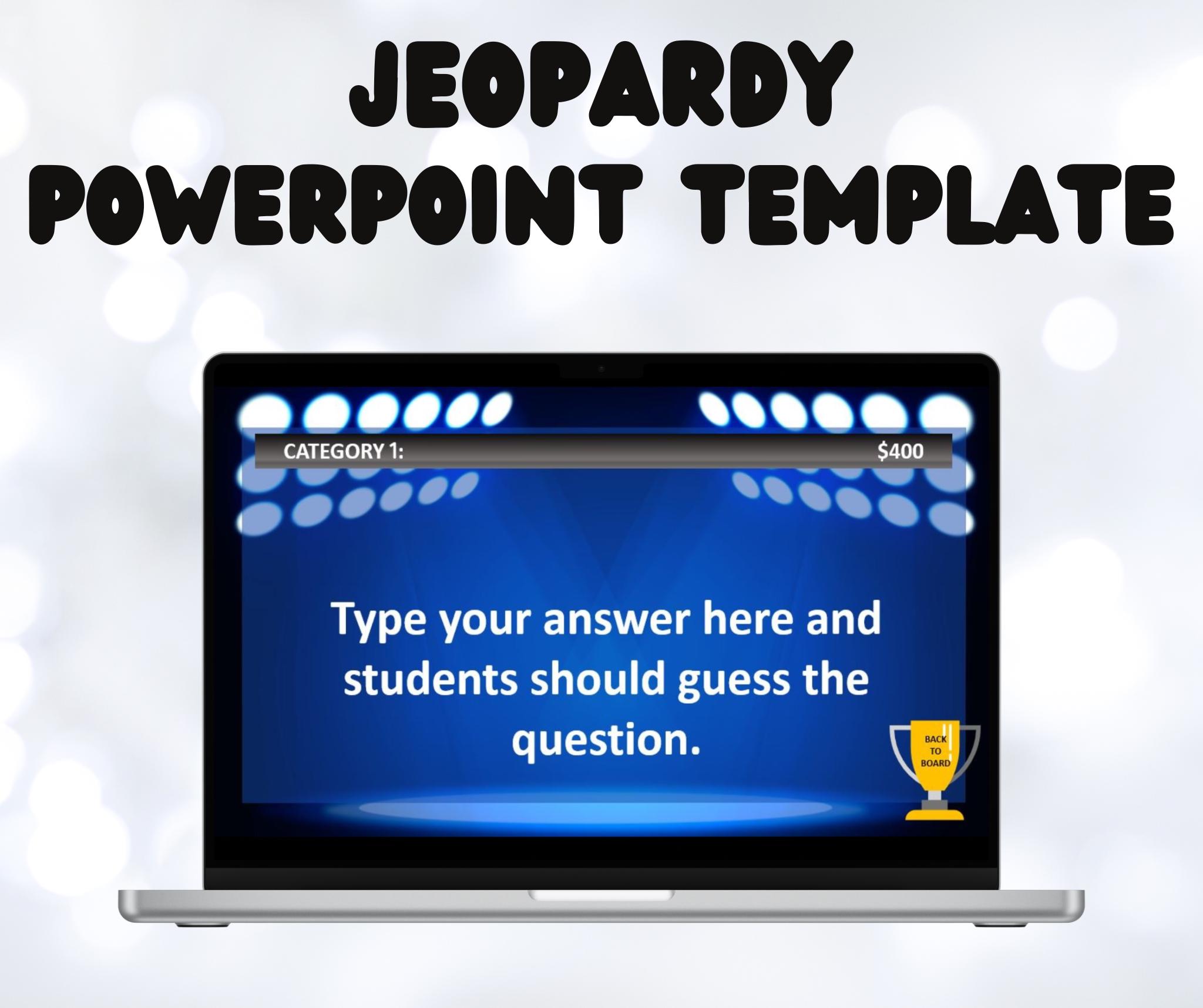 Jeopardy Game I Powerpoint Game I Interactive Powerpoint Template I ...