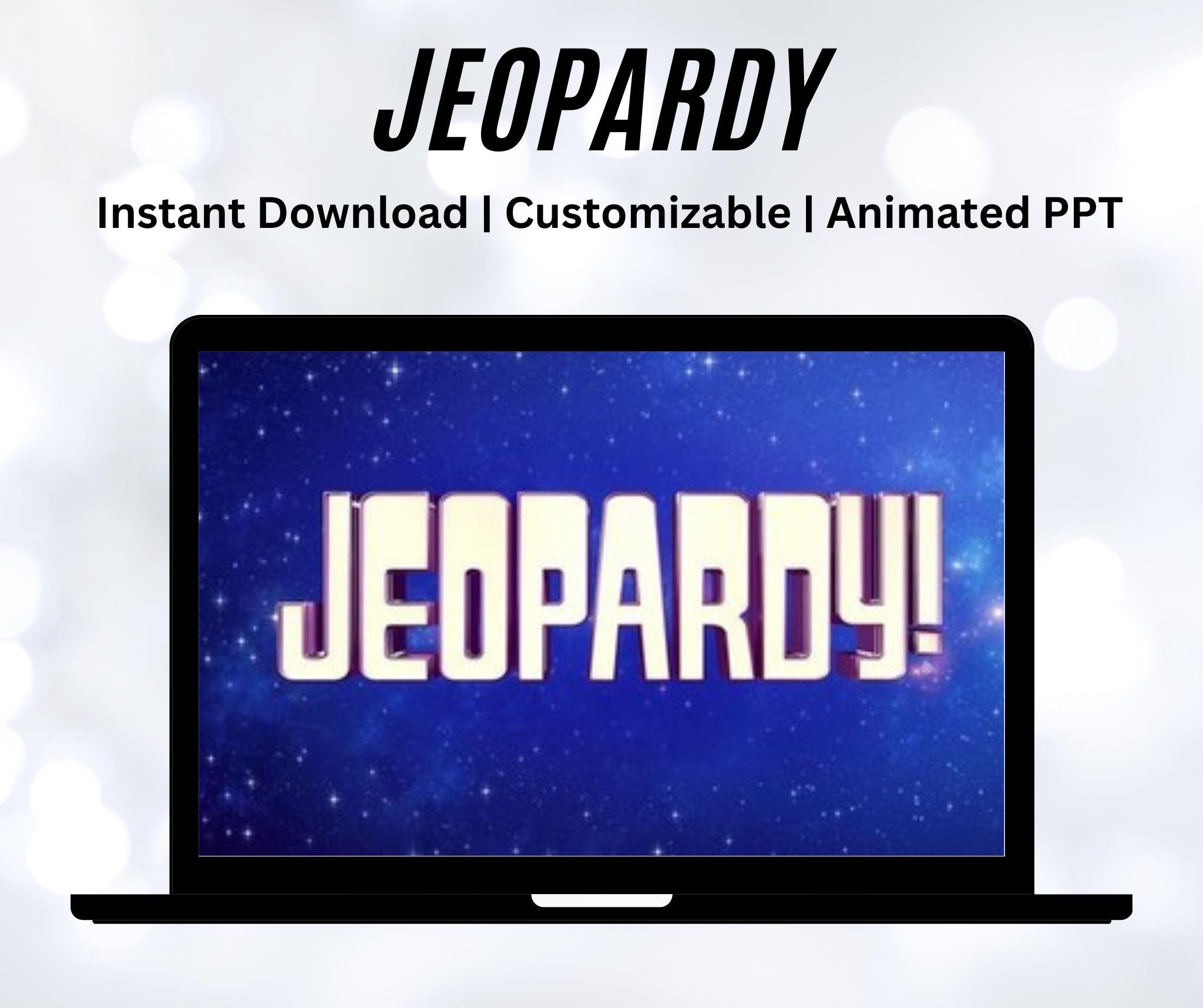 Jeopardy Game I Powerpoint Game I Interactive Powerpoint Template I ...