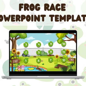 Frog Race Powerpoint Game: Customizable Classroom Activity (digital ...
