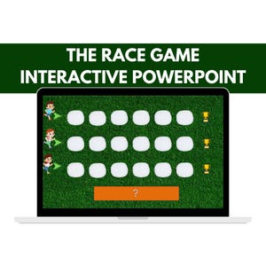 Interactive Race Game Powerpoint Template: Customizable PPT Game ...