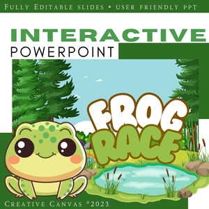 Frog Race PPT Game, Powerpoint Game, Interactive Powerpoint Template ...