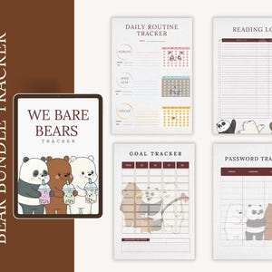 2025 Printable Planner, 30 Template Tracker, Bear Planner, Goodnote ...