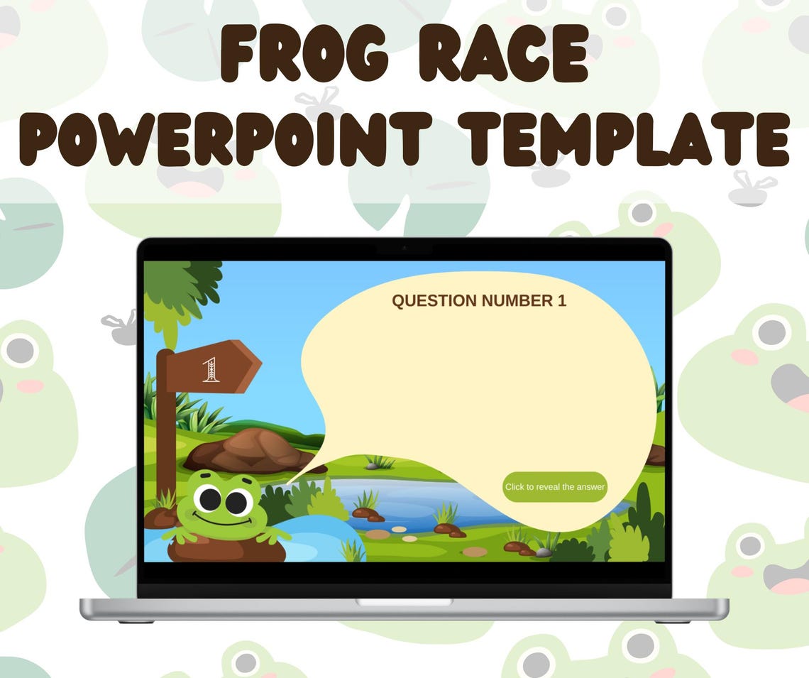 Frog Race PPT Game, Powerpoint Game, Interactive Powerpoint Template ...