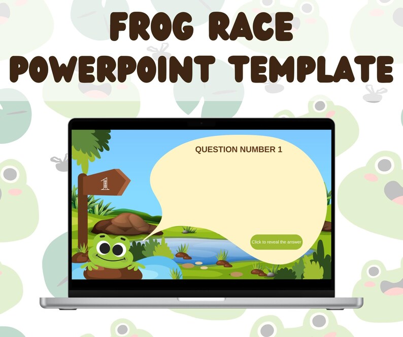 Frog Race Powerpoint Game: Customizable Classroom Activity (digital ...