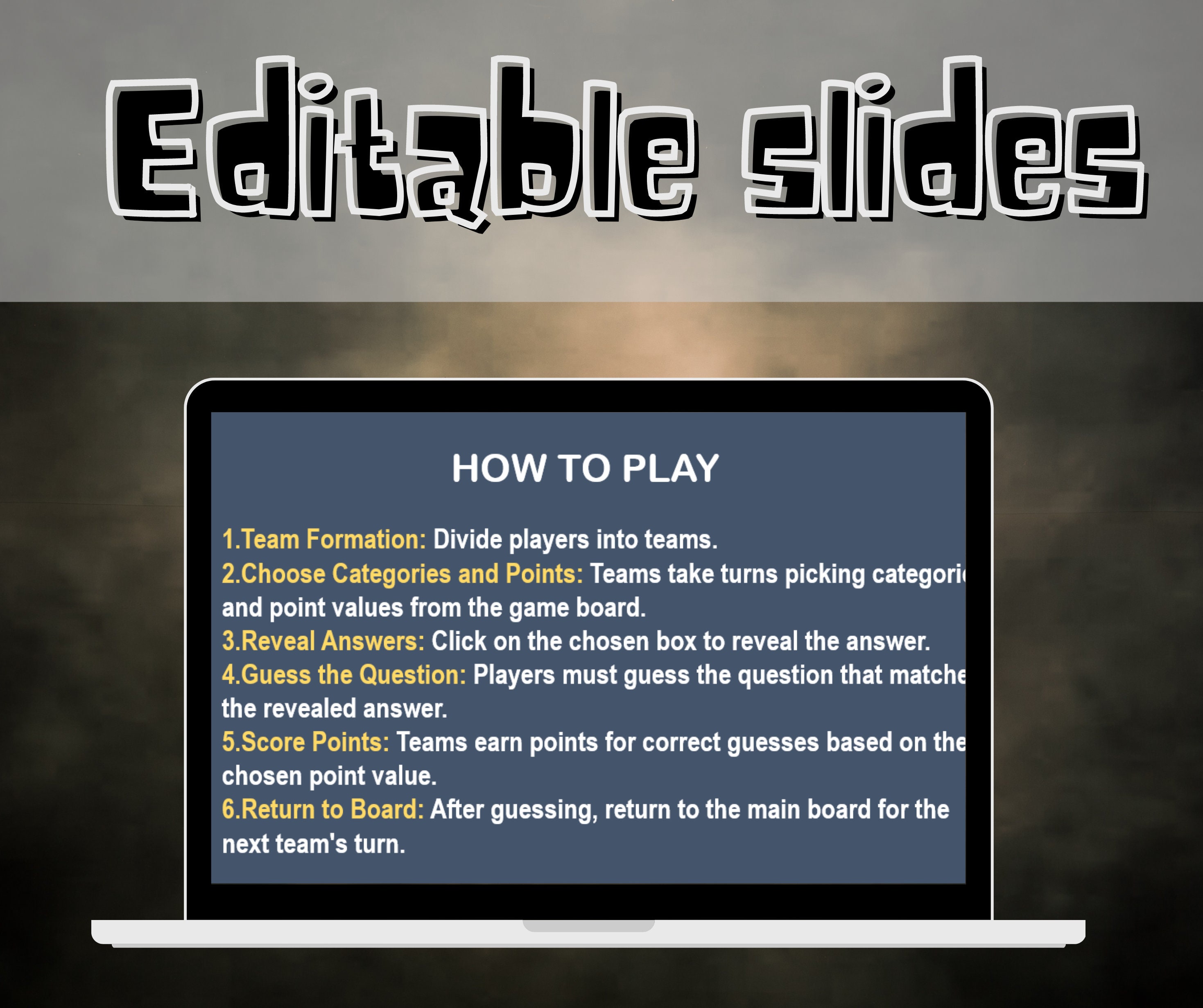 Jeopardy Game I Powerpoint Game I Interactive Powerpoint Template I ...