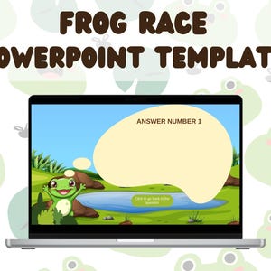 Frog Race Powerpoint Game: Customizable Classroom Activity (digital ...