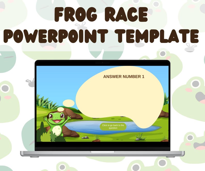 Frog Race Powerpoint Game: Customizable Classroom Activity (digital ...