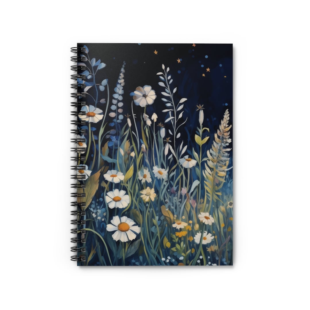 Spring Meadow | Spiral Bound Notebook | 6" X 8" | 118 Ruled Lined Pages ...