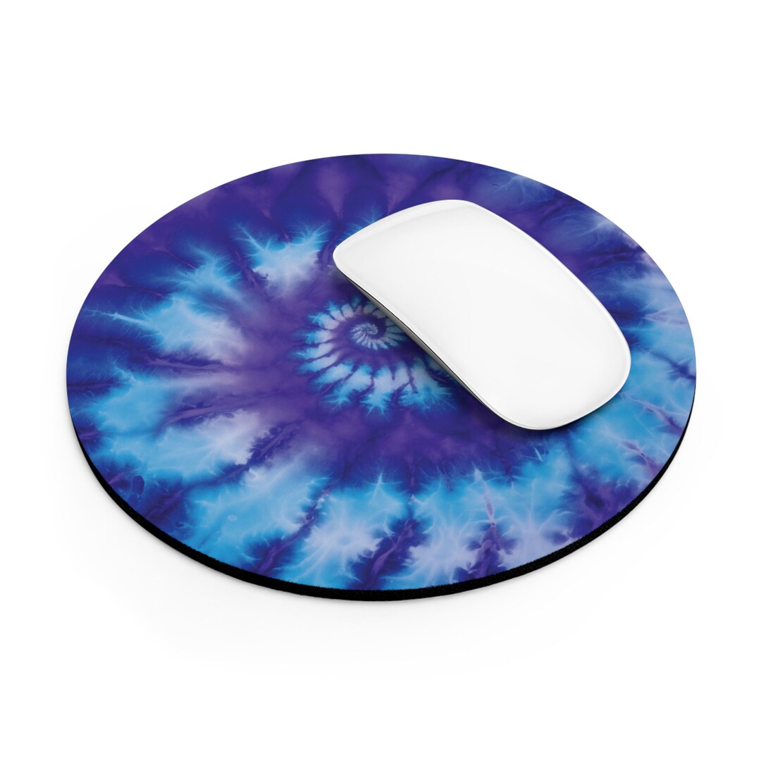 Royal Spiral | 8" Round Mouse Pad | Cute Desk Decor | Office | Colorful ...