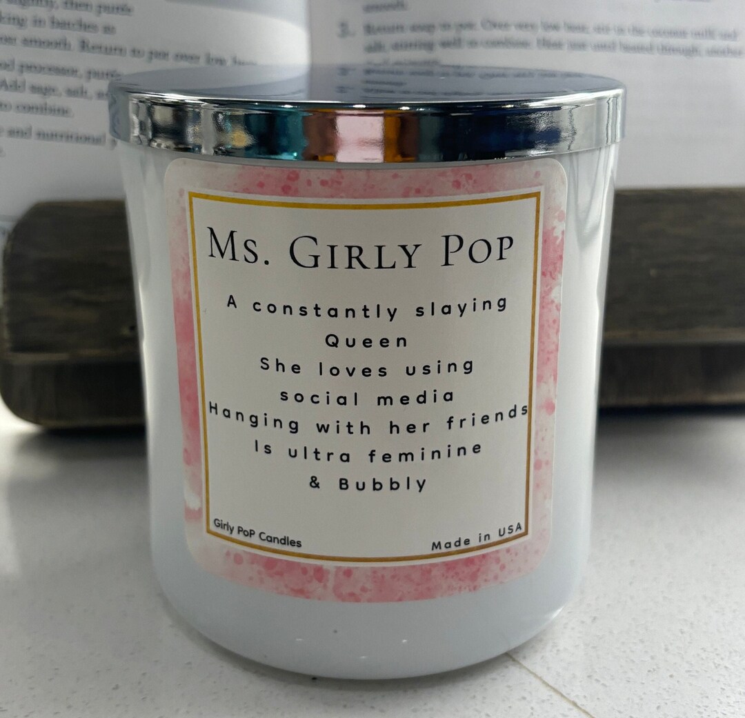 Girly Pop, Spring Candles, Organic, Pure Handmade Soy Candles ...