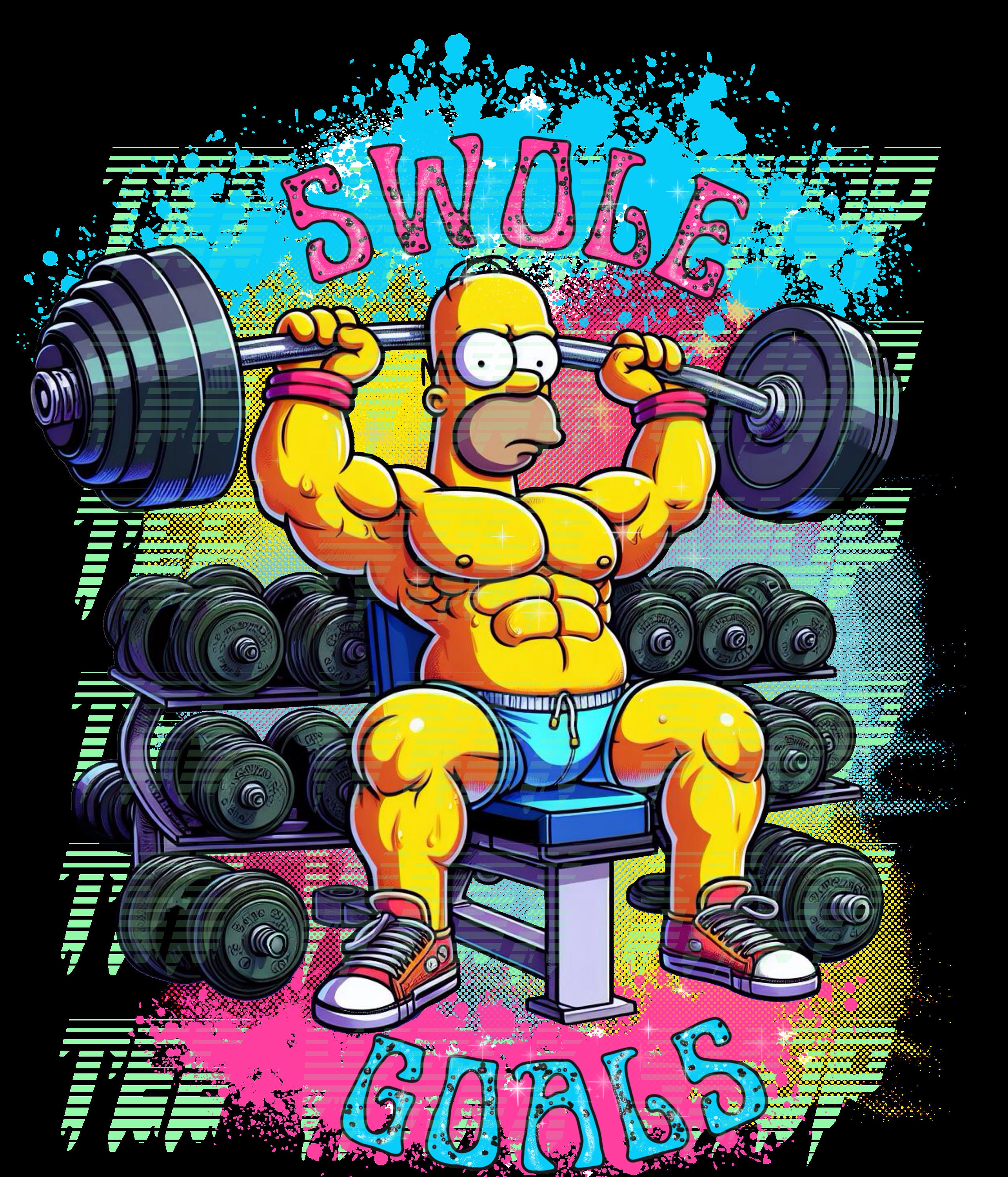 Swole Goals PNG, Clipart for DTF or Tshirt Printing - Etsy
