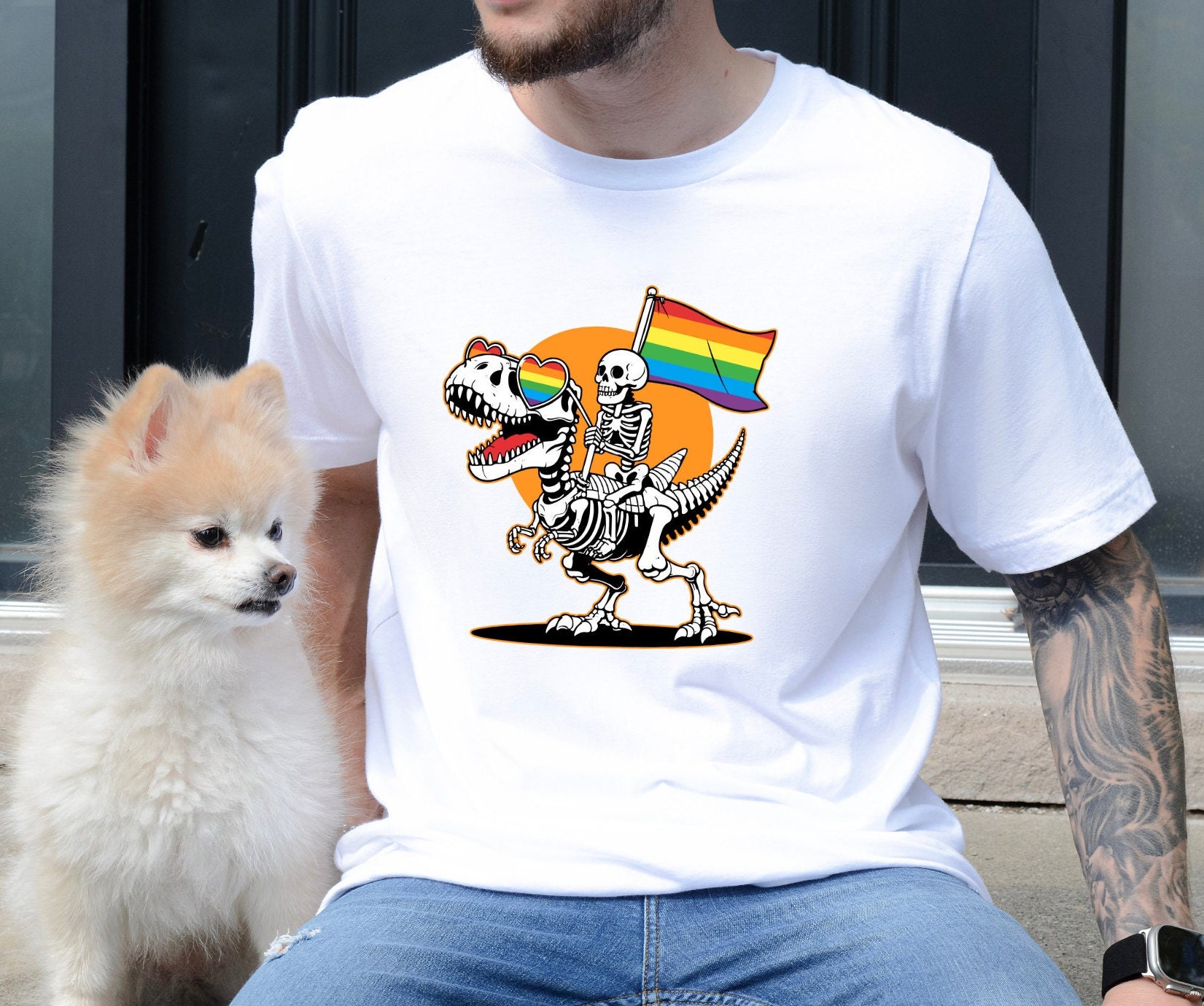 Camisa esqueleto LGBT, camisa esqueleto gay, camisa orgullo esqueleto ...