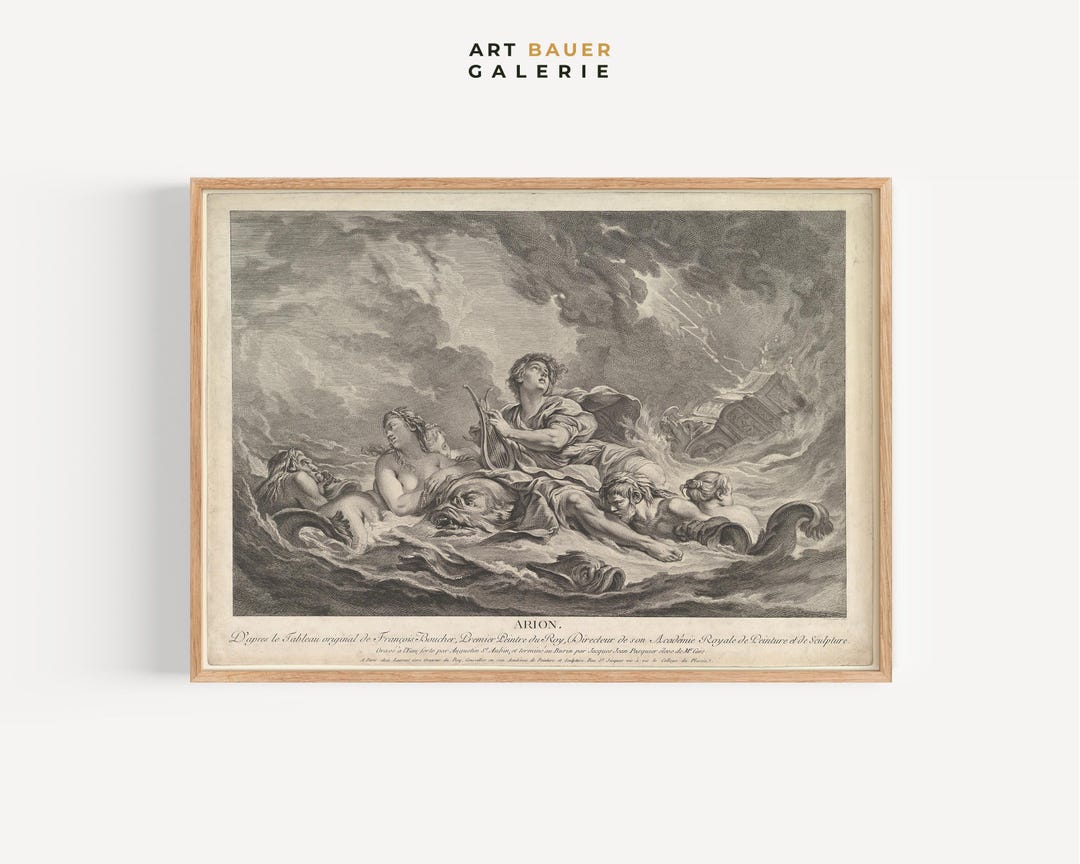 Arion | Francois Boucher, 1763 | Rococo Art, Mythology Art ...