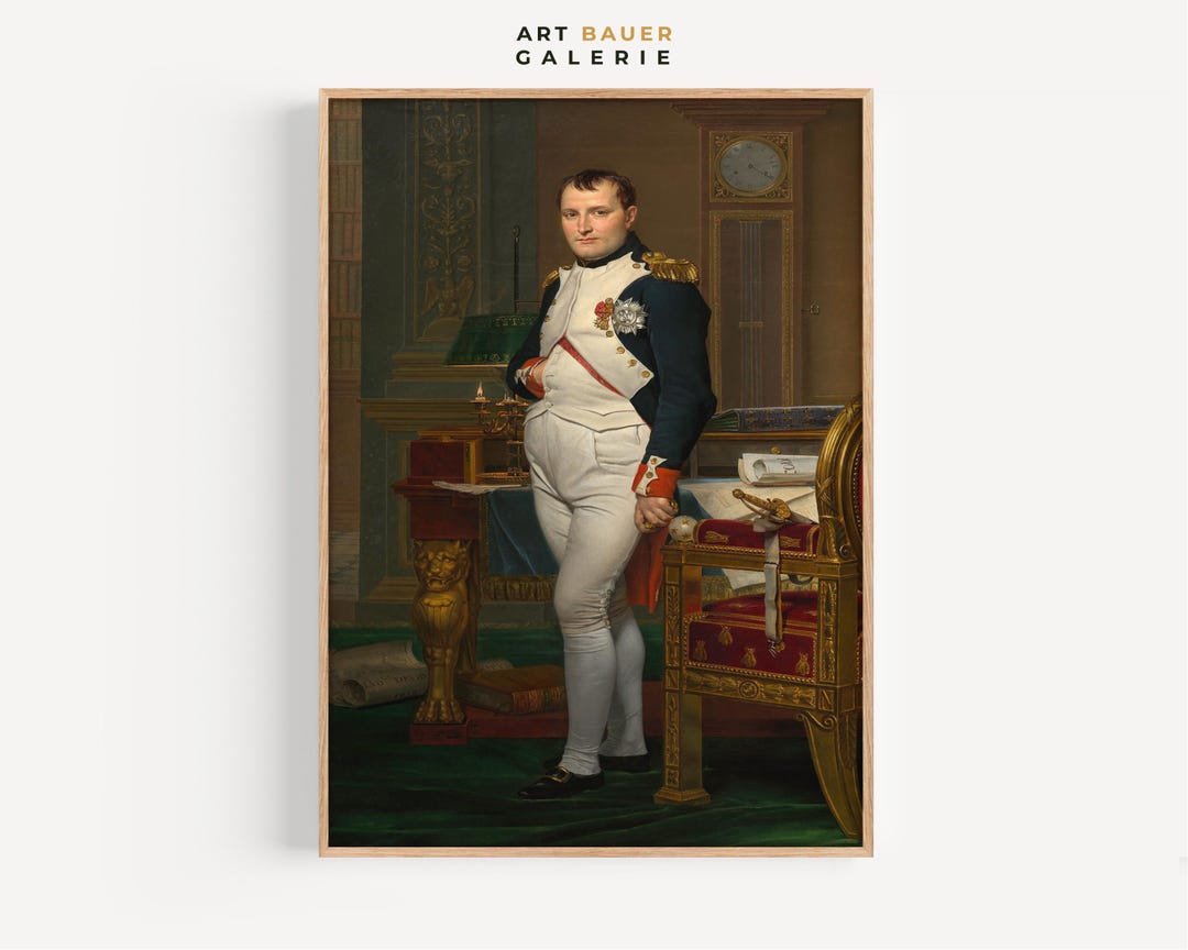 Emperor Napoleon in His Study at the Tuileries | Jacques-louis David ...