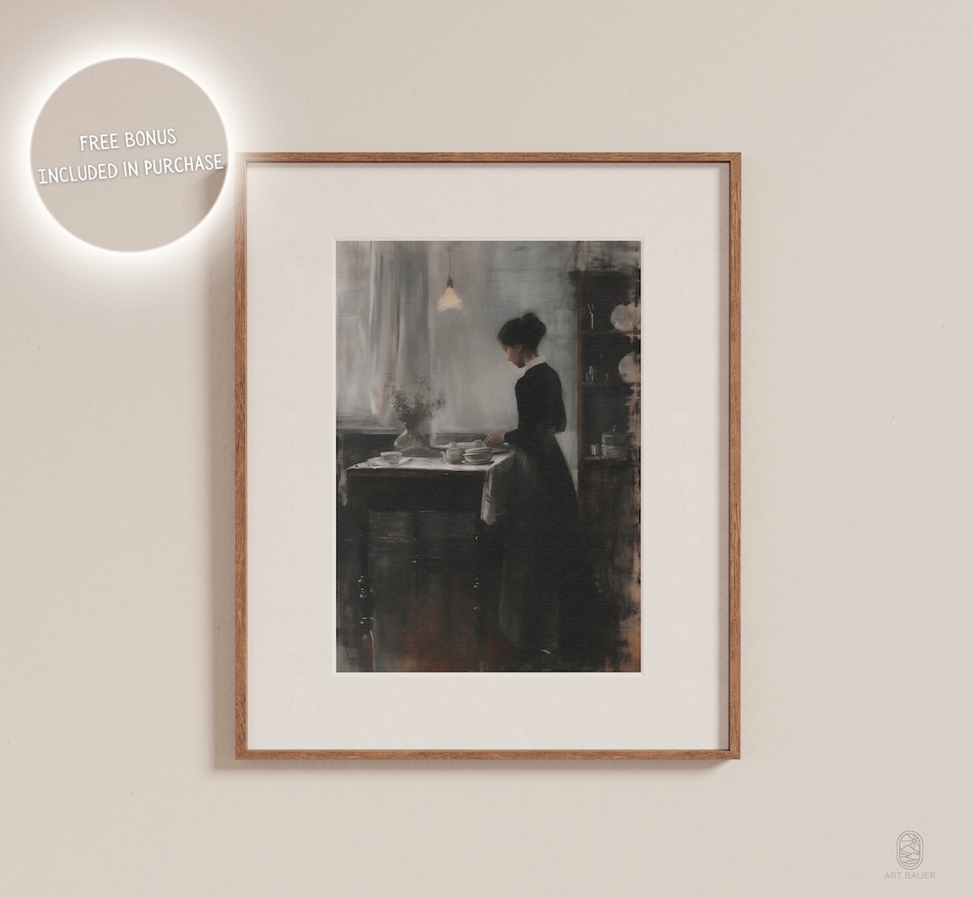Domestic Life, 19th Century Scene | Female Portrait, Vintage Wall Print ...