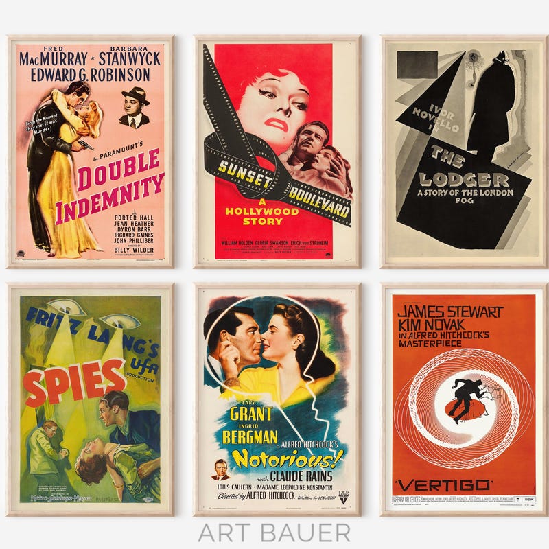 Film Noir Posters - Etsy