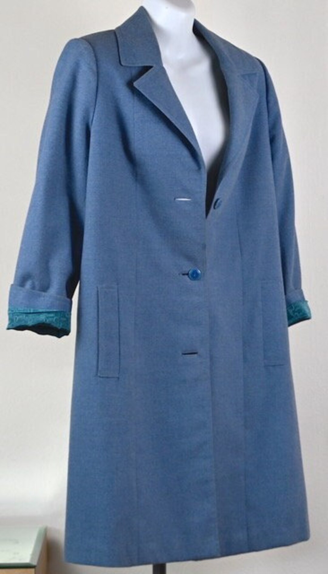 Christian Dior Vintage Flannel Overcoat - Etsy